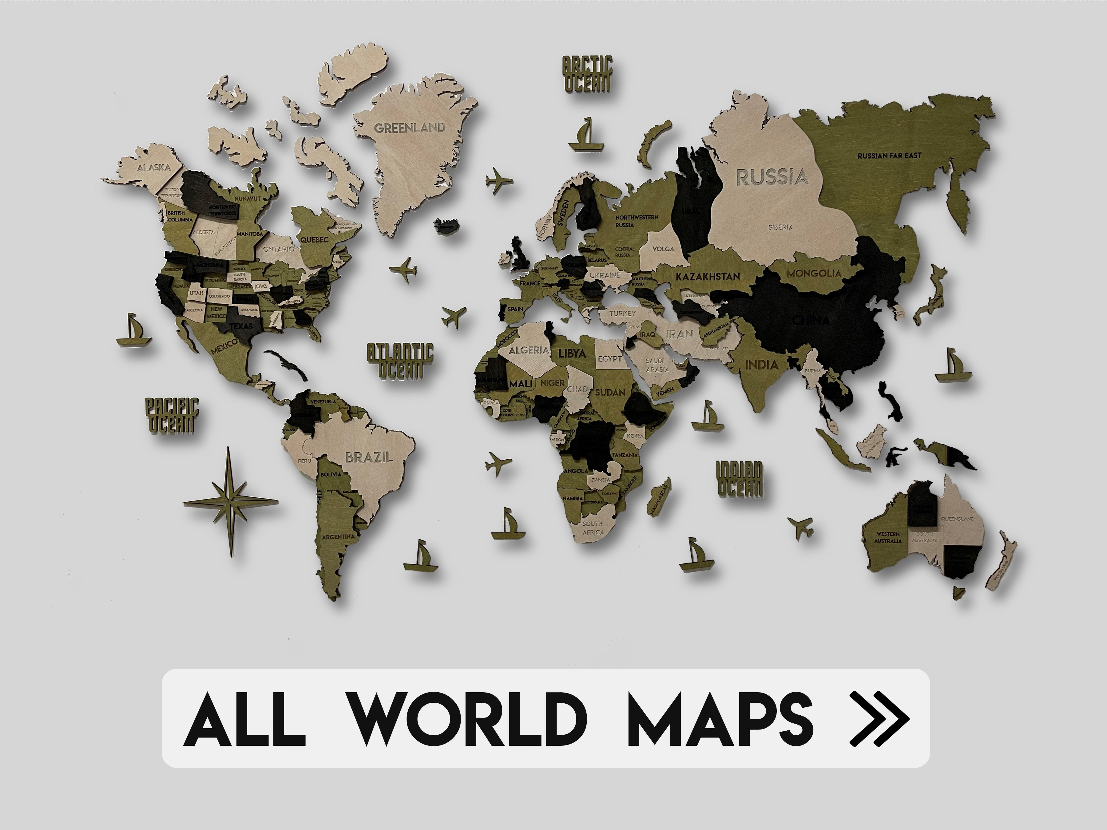 All world maps - Home decor – Factura